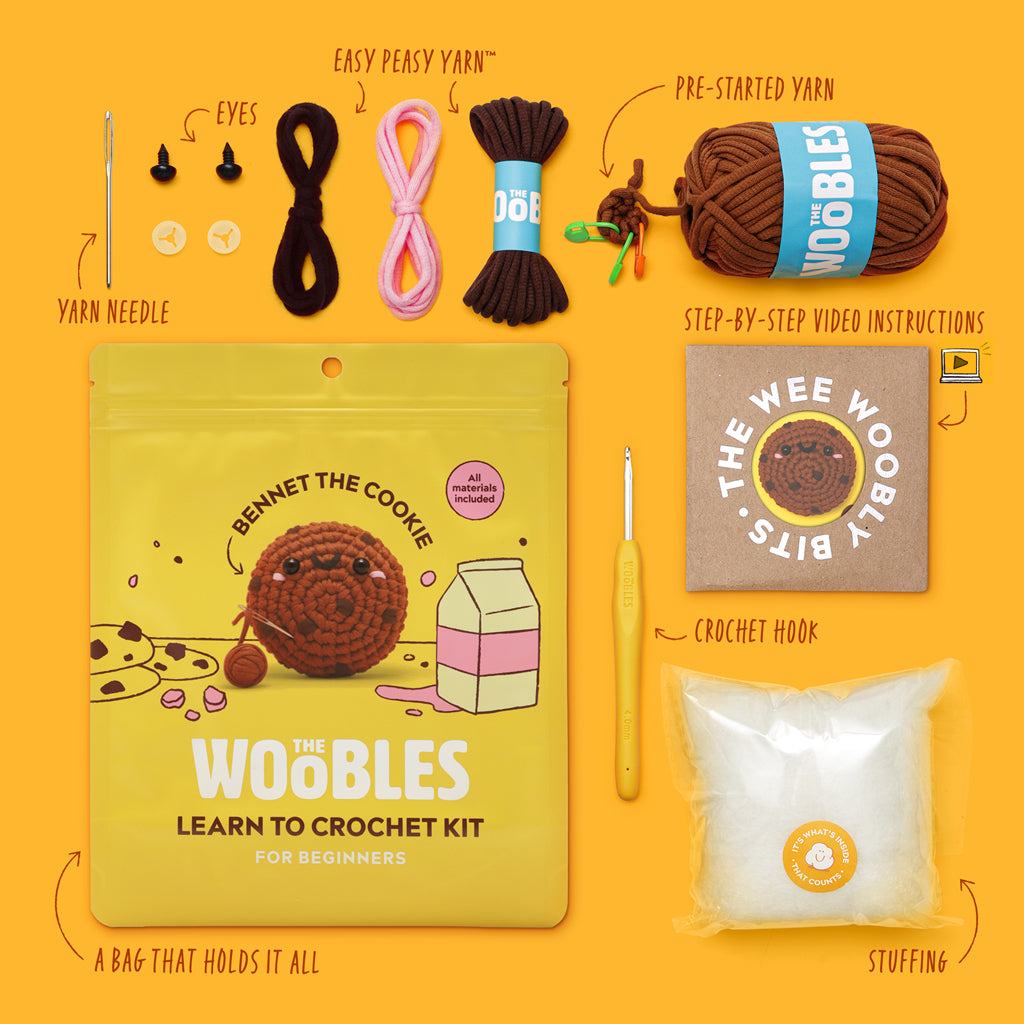 Bennet the Cookie Crochet Kit | The Woobles