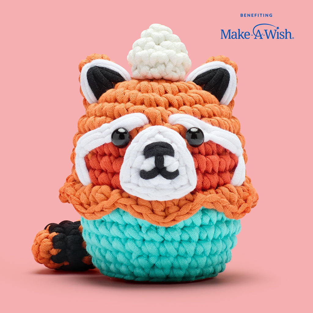 Paige the Red Panda: Cupcake Edition Crochet Kit | The Woobles