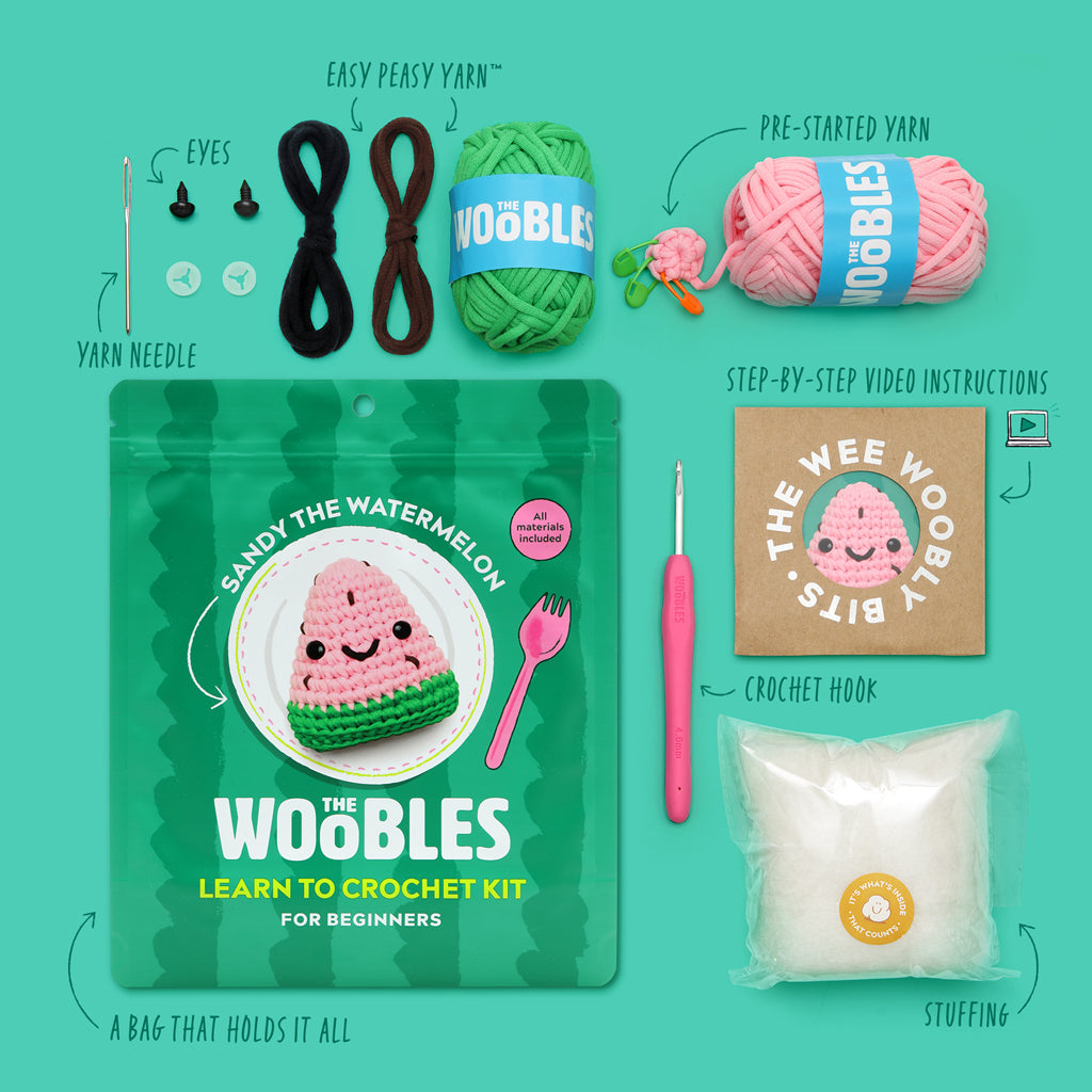 Sandy the Watermelon Crochet Kit | The Woobles