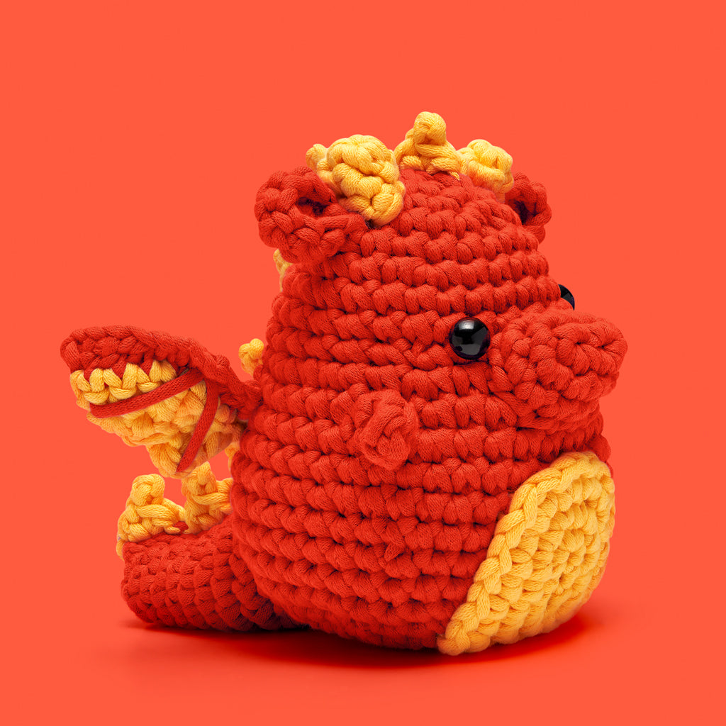 Red Dragon Crochet Kit | The Woobles
