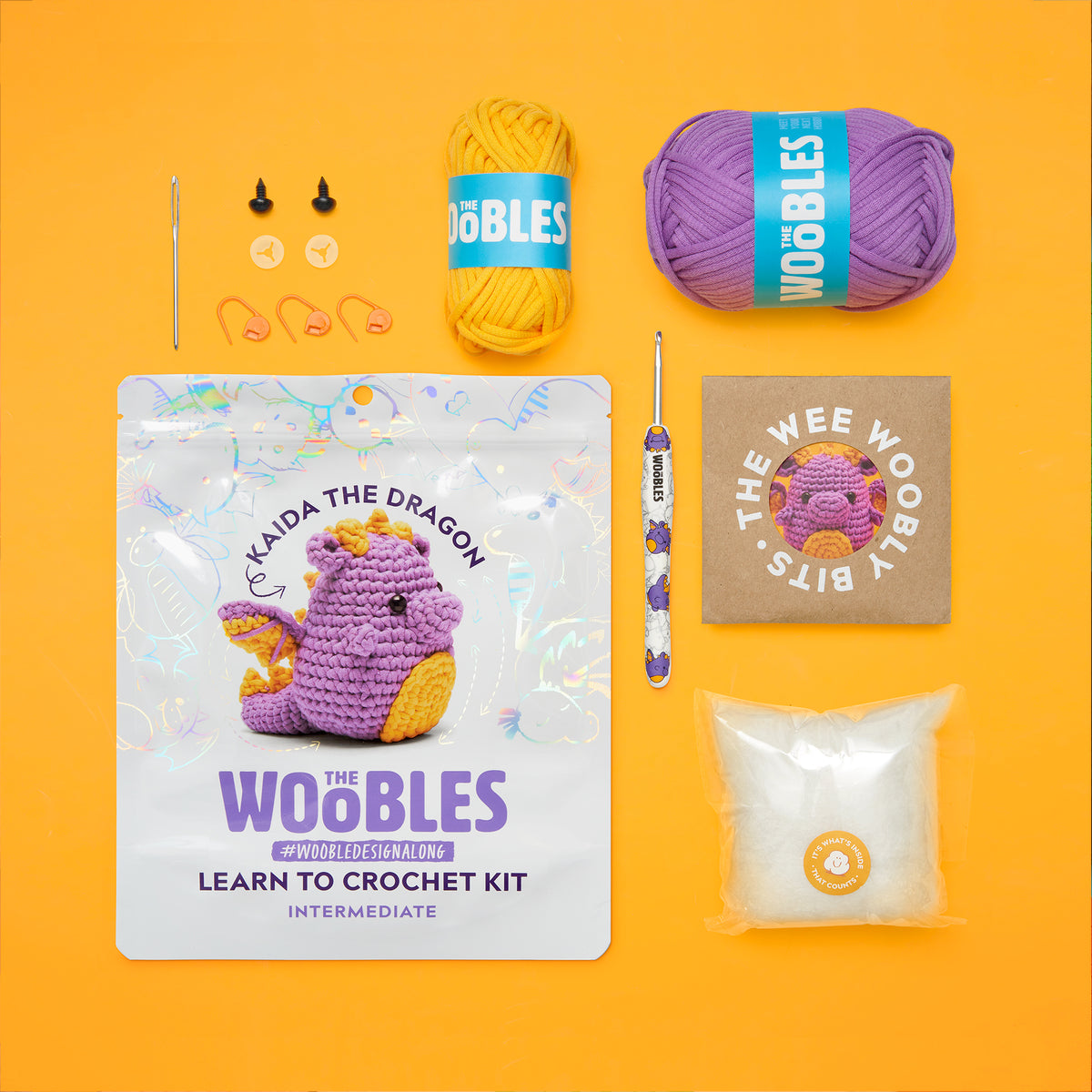 Dragon Crochet Kit for Beginners | The Woobles