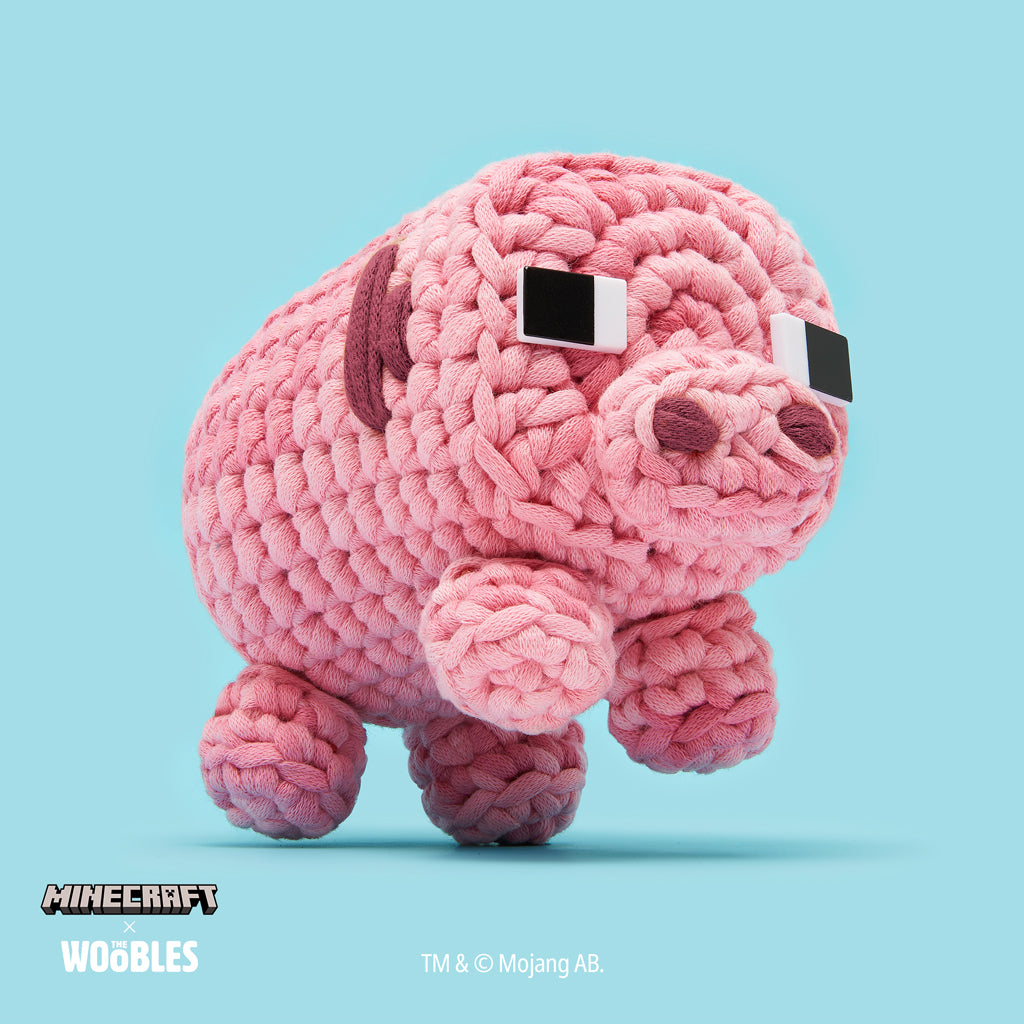 Minecraft Pig Crochet Kit for Beginners | The Woobles