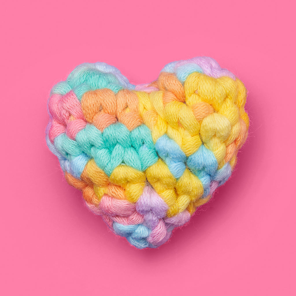 Tiny Pastel Heart Crochet Kit | The Woobles