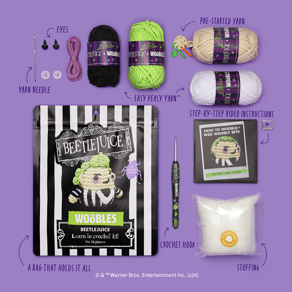 Beetlejuice Crochet Kit | The Woobles