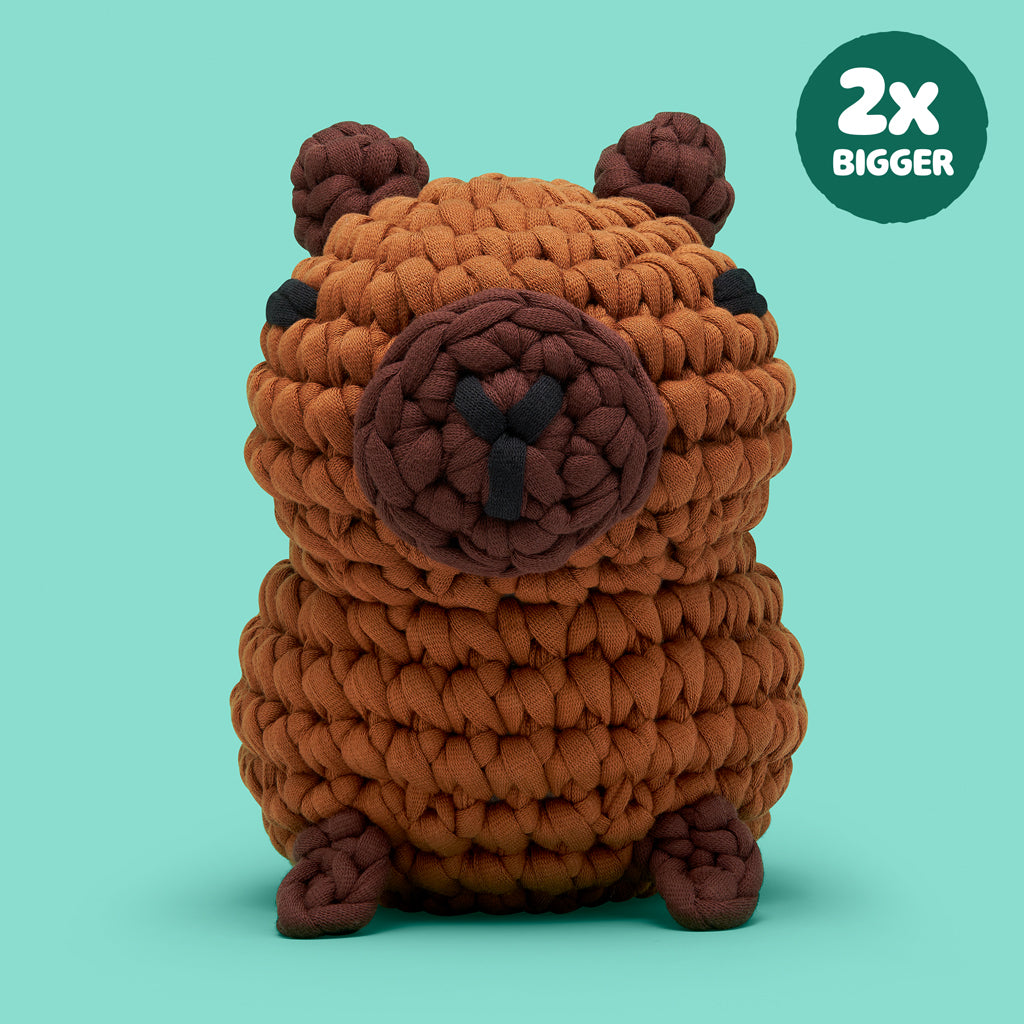 Hugh the Capybara Extra Squeezy Crochet Kit | The Woobles