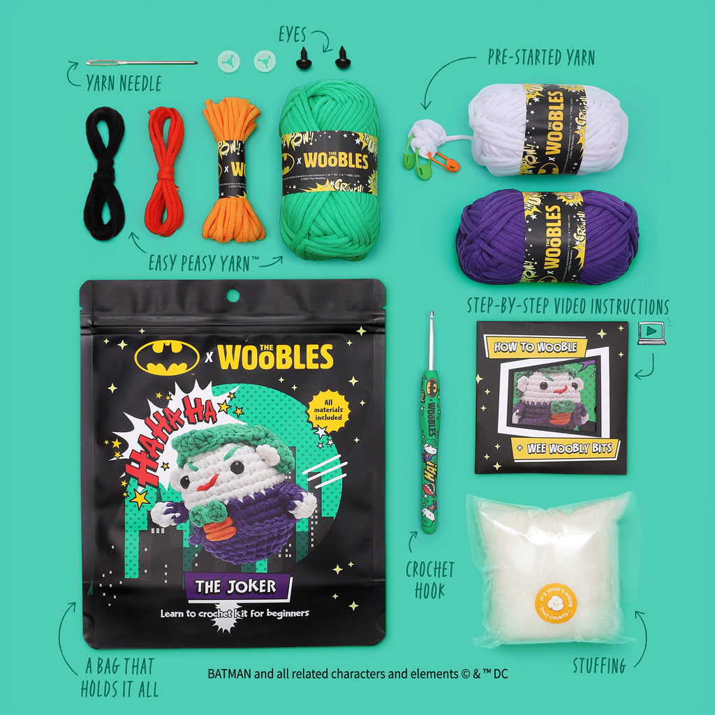 The Joker Crochet Kit for Beginners | The Woobles