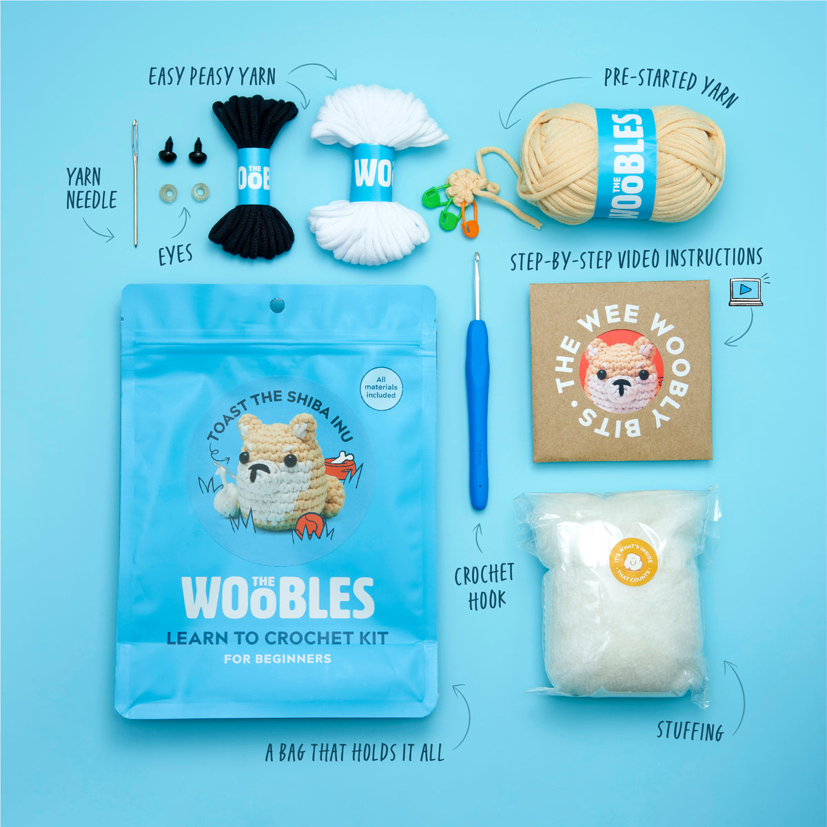 Shiba Inu Crochet Kit | The Woobles